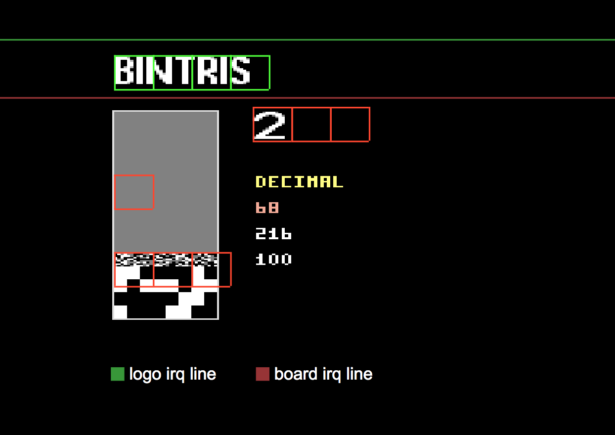 nurpax - BINTRIS C64 game screen rendering (series part 4)